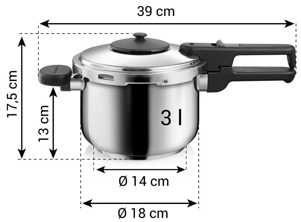 TESCOMA Tlakový hrnec GrandCHEF 3,0 l