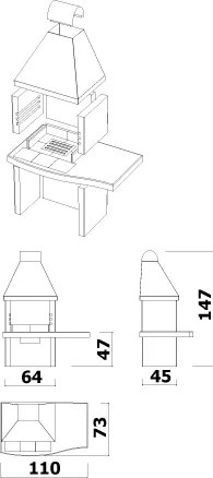 Norman Piano zahradní krb