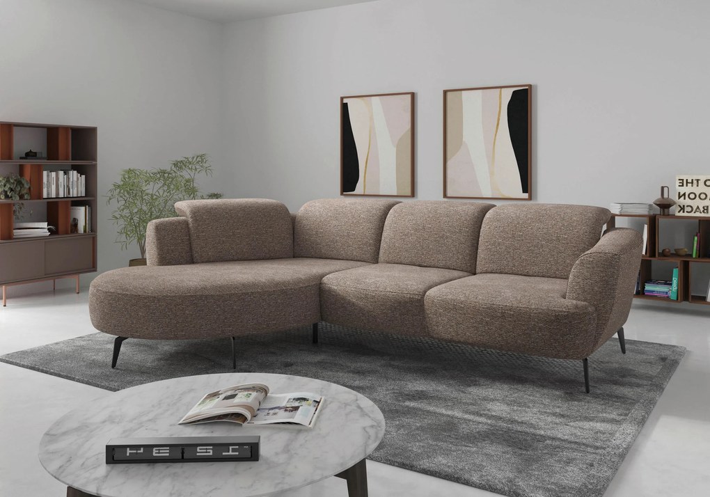 XXXLutz ROHOVÁ SEDAČKA, textil, cappuccino Sit & More - Sedací soupravy - 000144018569