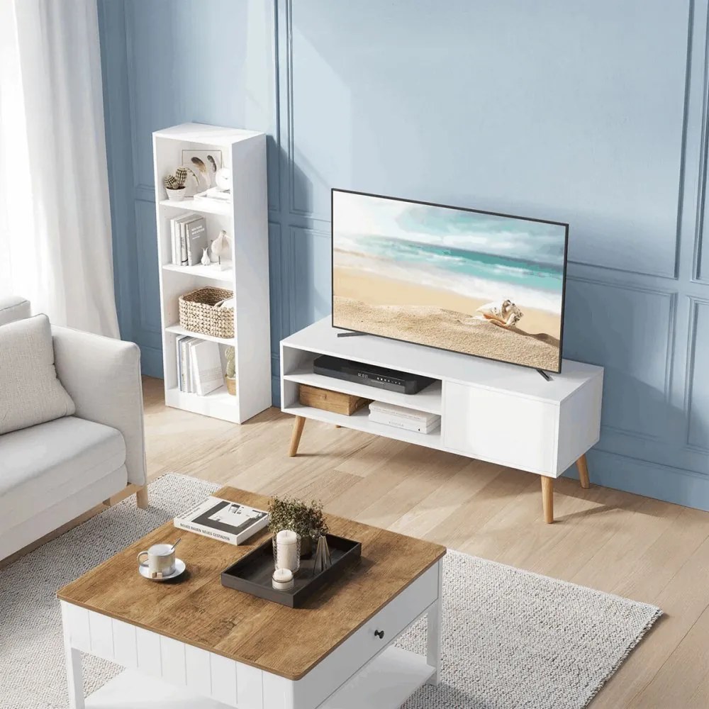 Konferenční stolek AKF-E1146 WT, mdf, bílá (120 x 40) cm