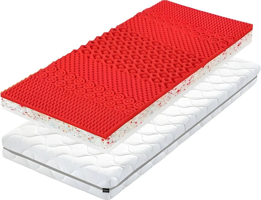 Pěnová oboustranná matrace Antala Flexi 90x200 cm bílá