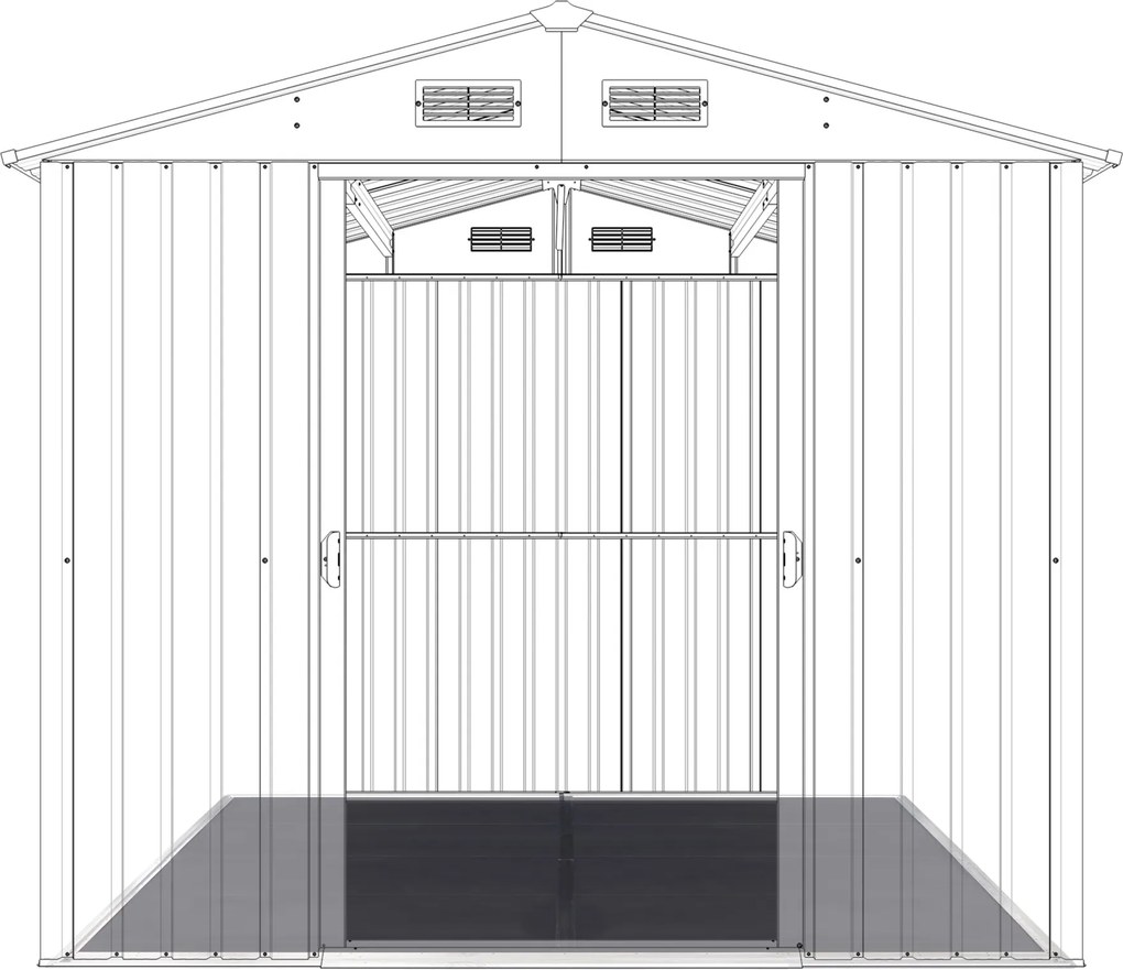Podlaha BBFL-ZDB7 pro zahradní domek BestBerg ZDB-7 / 211 x 282 cm / černá