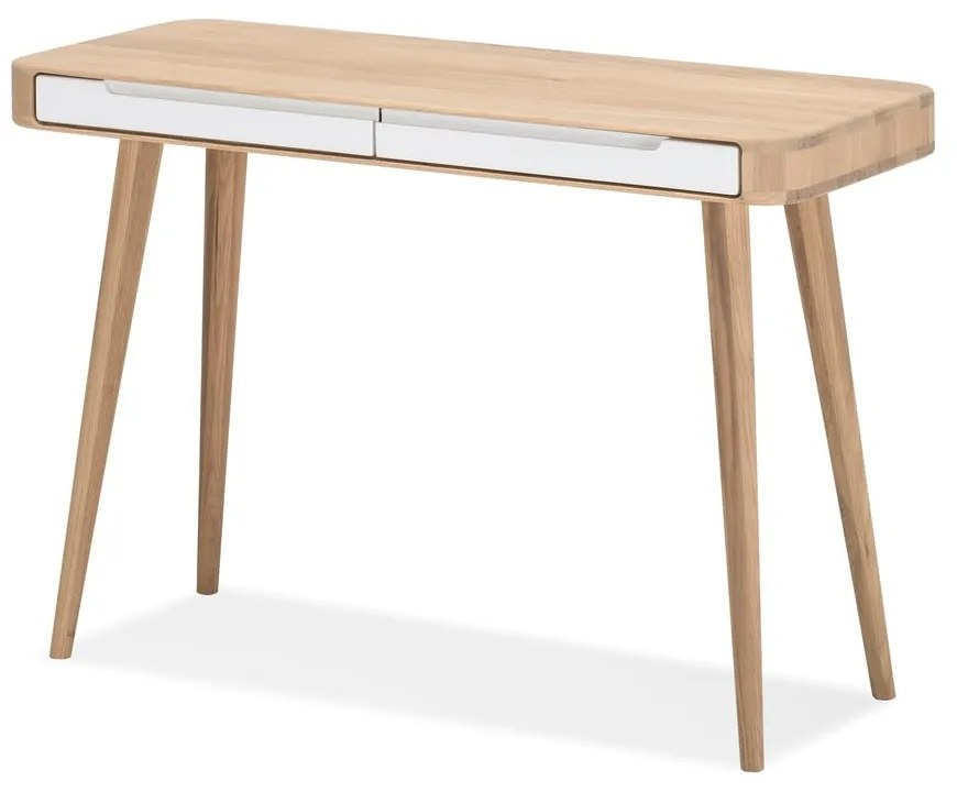 Konzolový stolek z dubového dřeva Gazzda Ena, 110 x 42 x 75 cm