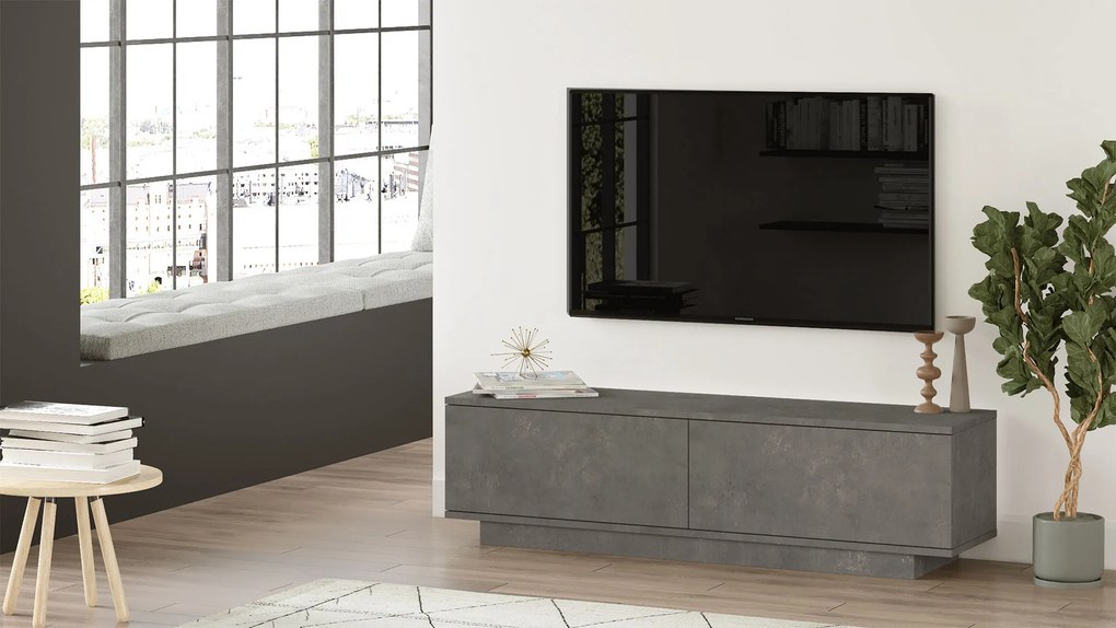 Kalune design Dřevěný TV stolek FN šedý 956LCS1622