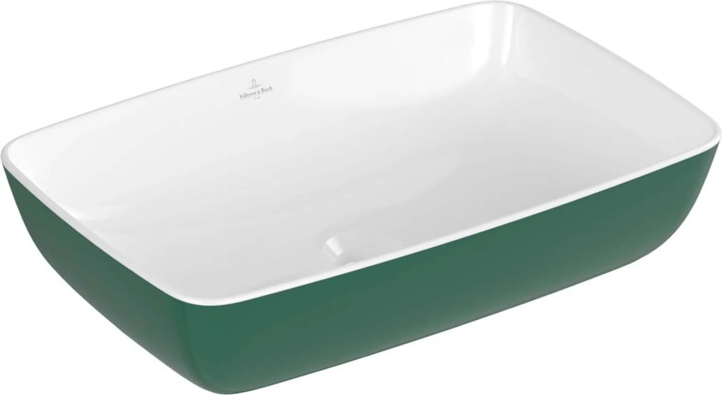 Villeroy & Boch Artis - Umyvadlo na desku, 58x39 cm, bez přepadu, bez otvoru pro baterii, Forest 417258BCS7