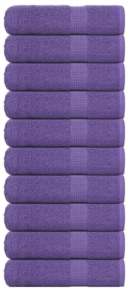 Ručníky FROGN 10 ks fialové 100x150 cm 360 g/m² 136886
