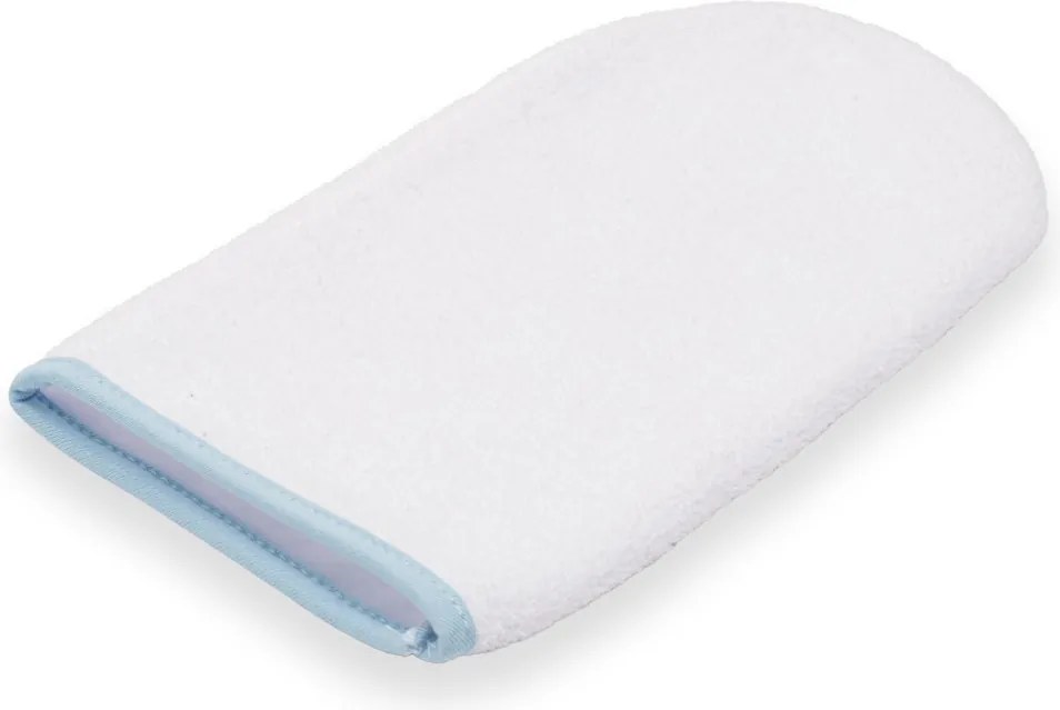 Dětská froté osuška s kapucí New Baby BASIC 80x80 bílo-modrá