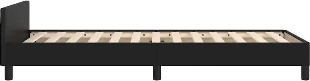 Rám postele s čelem černý 90x190 cm umělá kůže 3125421