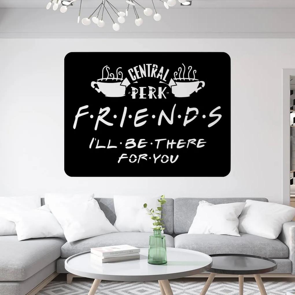 Živá Zeď Samolepka na zeď Přátelé Friends Barva: černá