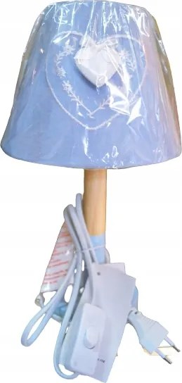 Dřevěná Lampa Se Srdcem, Modrá, Malá