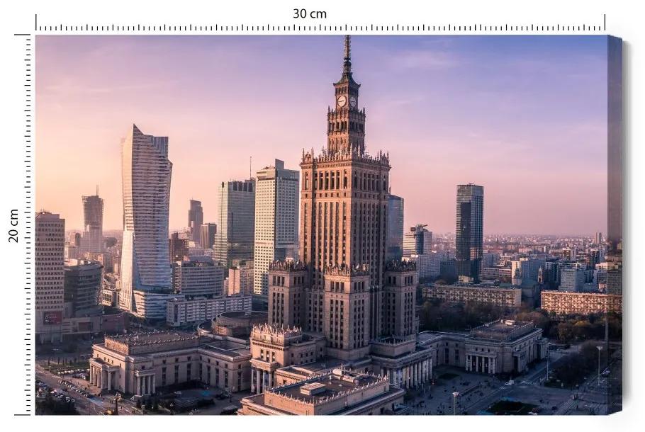 Obraz Panorama Města Varšavy Nedostatek Nedostatek Přírodní plátno 120x80
