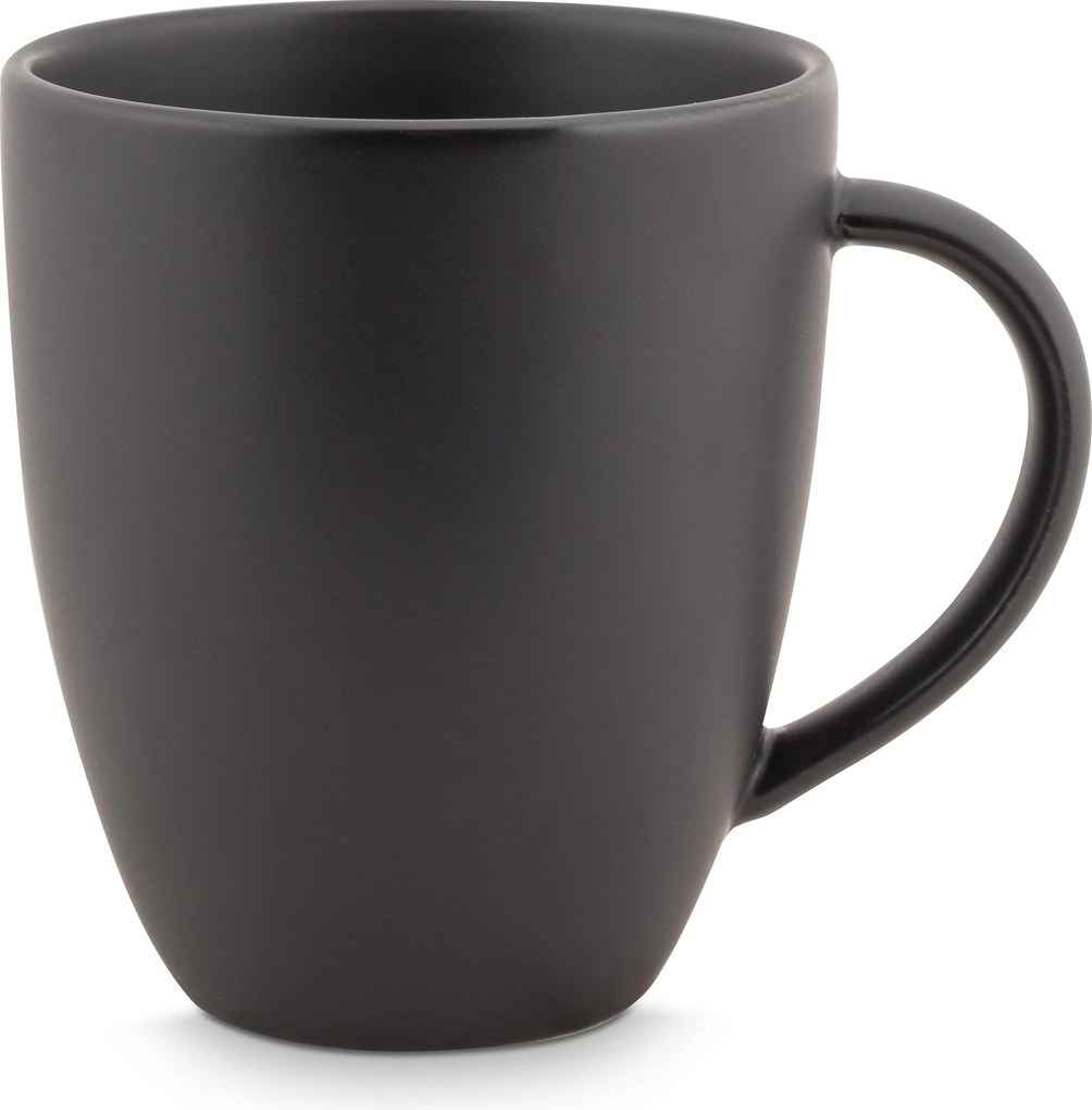 vtwonen Matt Black hrnek 275 ml, černý matný (Střední porcelánový hrnek v černé matné barvě)