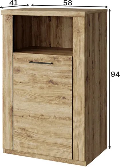 Skříňka 1d dub navarra Doorset