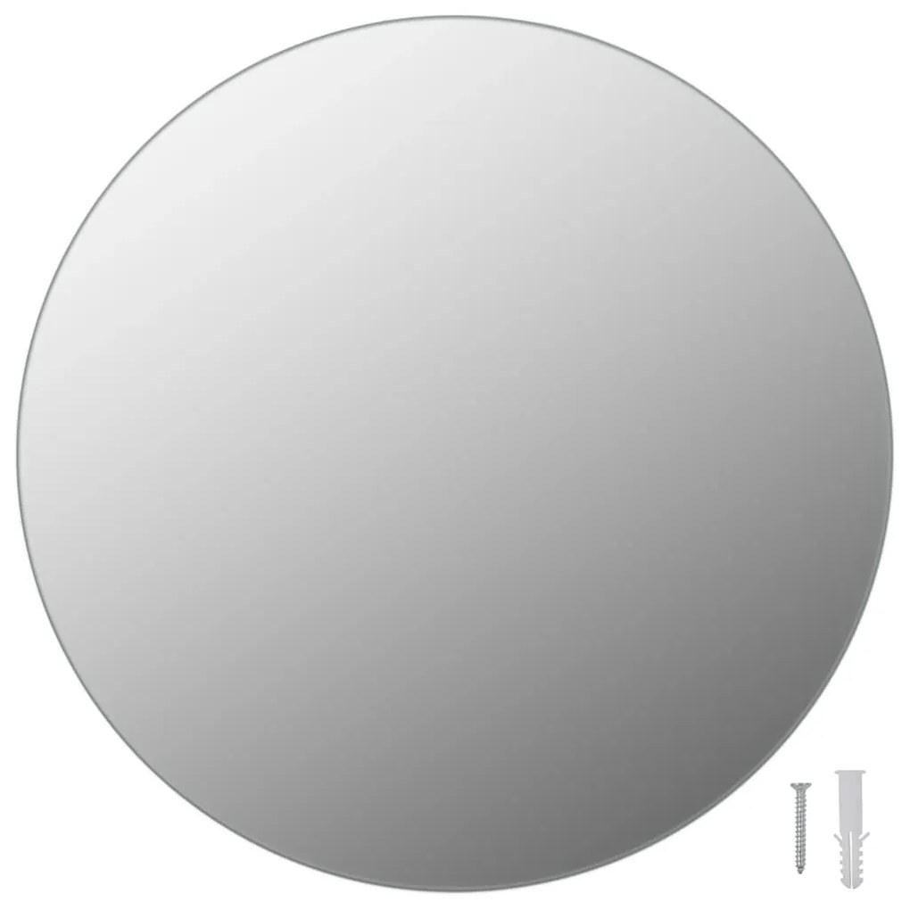 Nástěnné zrcadlo 40 cm kulaté sklo - Default Title