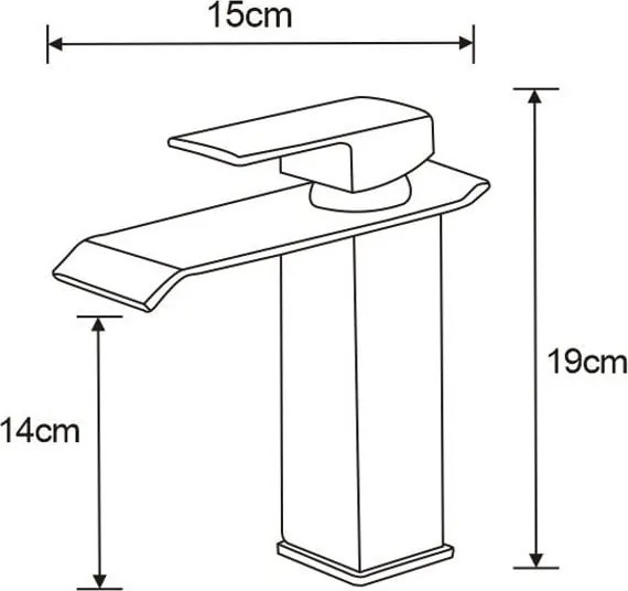 Mexen Apus, umyvadlová baterie, chromová, 744700-00