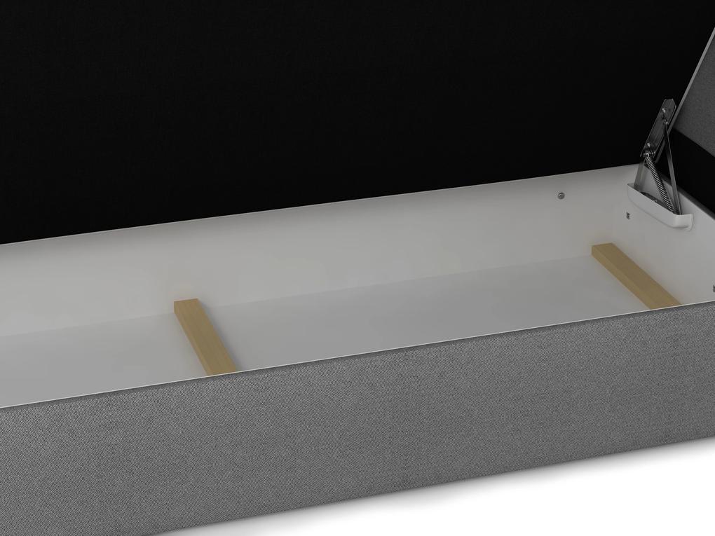 Manželská postel Boxspring 140 cm Lilac (vzor + černá) (s matrací a úložným prostorem). 1046644