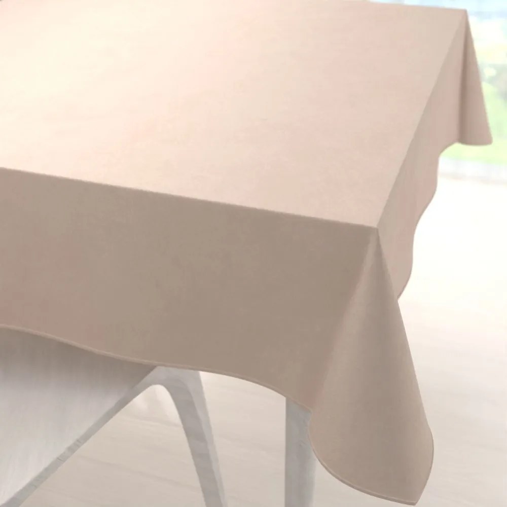 Biante Sametový čtvercový ubrus Velvet Premium SVP-020 Béžový 40x40 cm