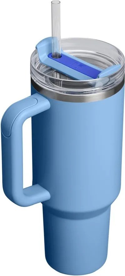 Modrá termoska s brčkem z nerezové oceli 1,18 l Quencher H2.O FlowState™ Tumbler Blue Sky – Stanley