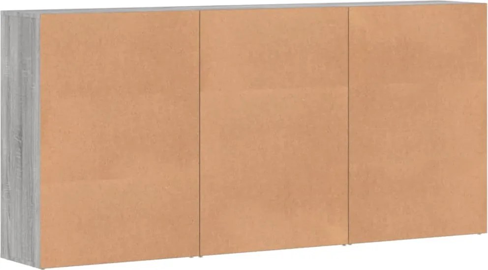 Příborníky 3 ks šedé sonoma 60 x 31 x 84 cm kompozitní dřevo 3276579