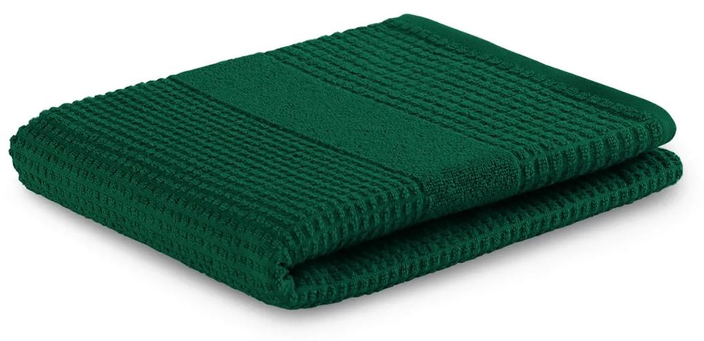 Bavlněný ručník Lahvově zelený PHELA-70x140