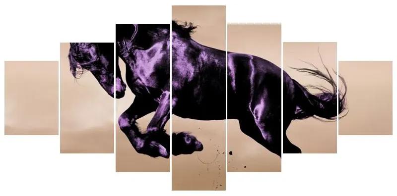 Obraz fialového koně  (210x100 cm), 40 dalších rozměrů