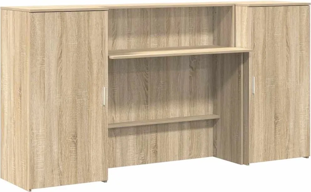 Recepční stůl dub sonoma 200x50x103,5 cm kompozitní dřevo 3324216