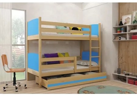 Dětská patrová postel TAMI 190x80 cm Bílá Bílá