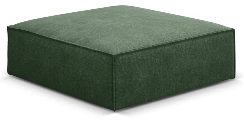 Tmavě zelená žinylková podnožka Vanda – Mazzini Sofas