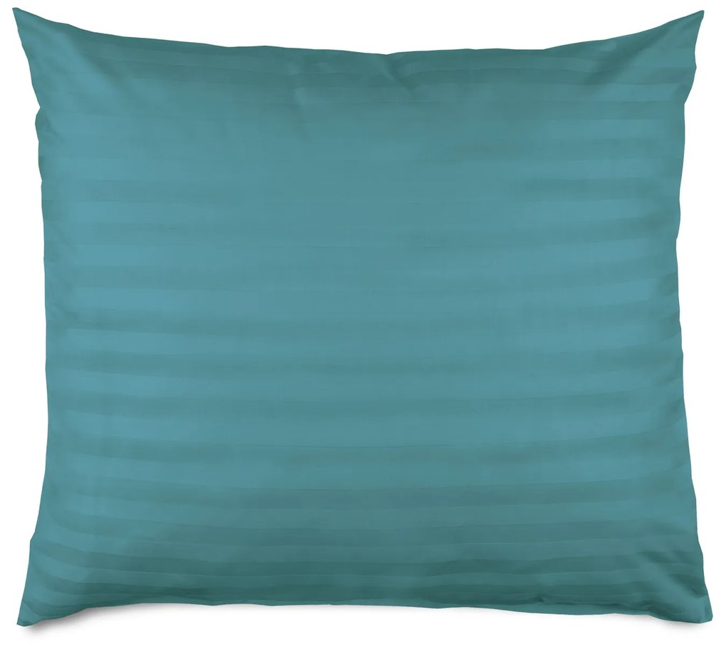 BAMBUSOVÝ POVLAK NA POLŠTÁŘ STRIPE SEA 50X60 CM TYRKYSOVÁ