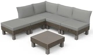 Keter ELEMENTS SIGNATURE zahradní plastový set - walnut