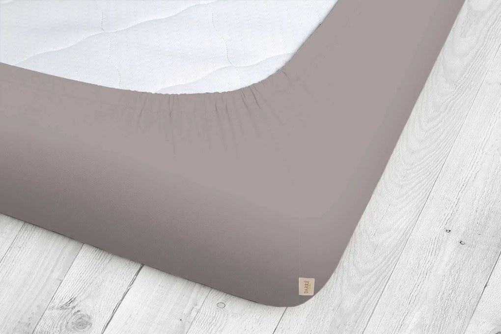 Jersey prostěradlo - new collection béžově růžové na výšku matrace do 20 cm Velikost: 160 x 200