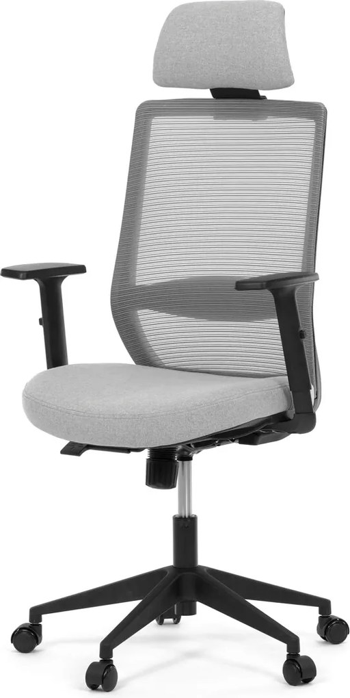 Ergonomická kancelářská židle AURELIE - šedá síťovina