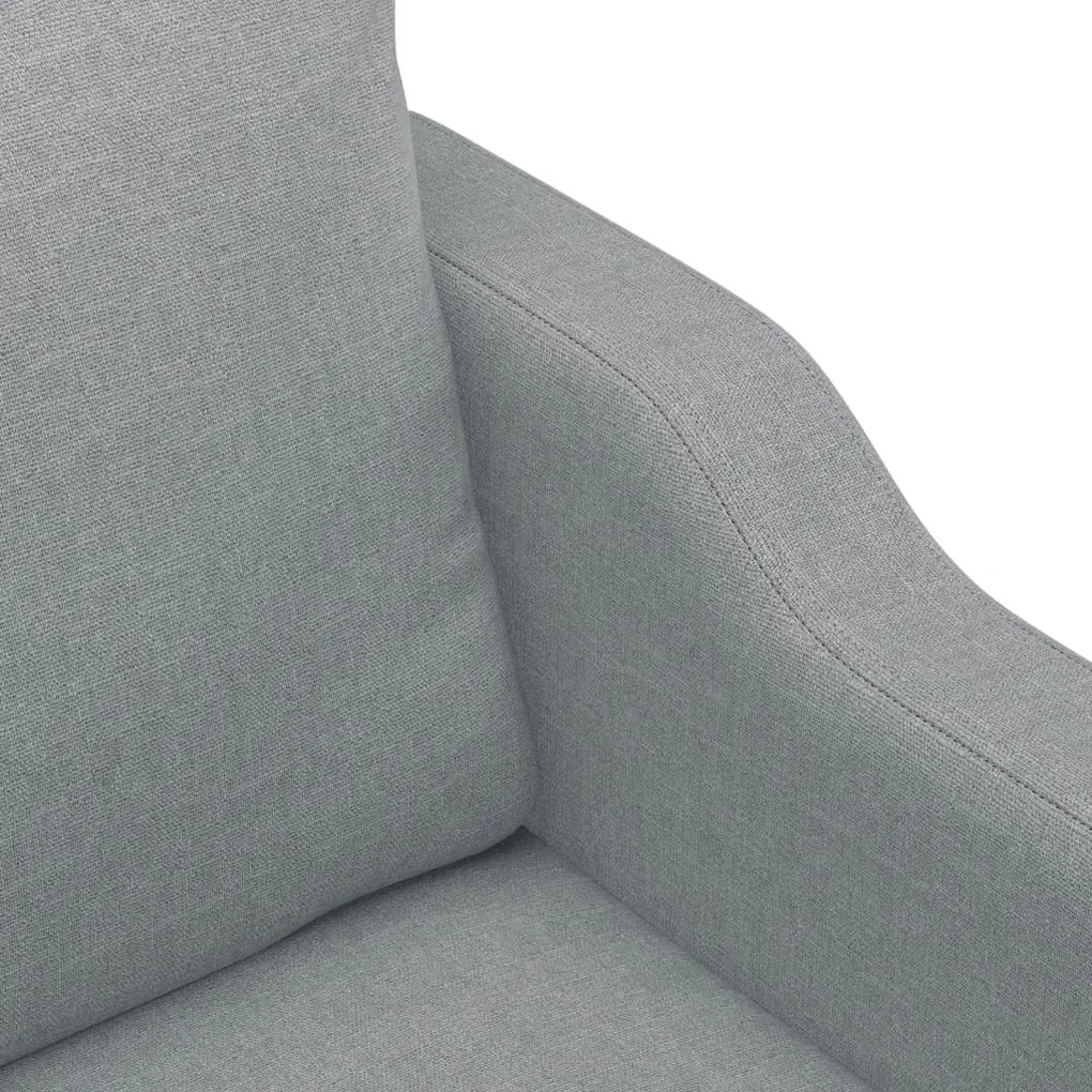 4dílná sedací souprava s poduškami světle šedá textil 3201778