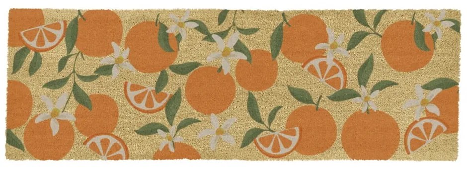 Rohožka z kokosového vlákna 40x120 cm Orange – Artsy Doormats