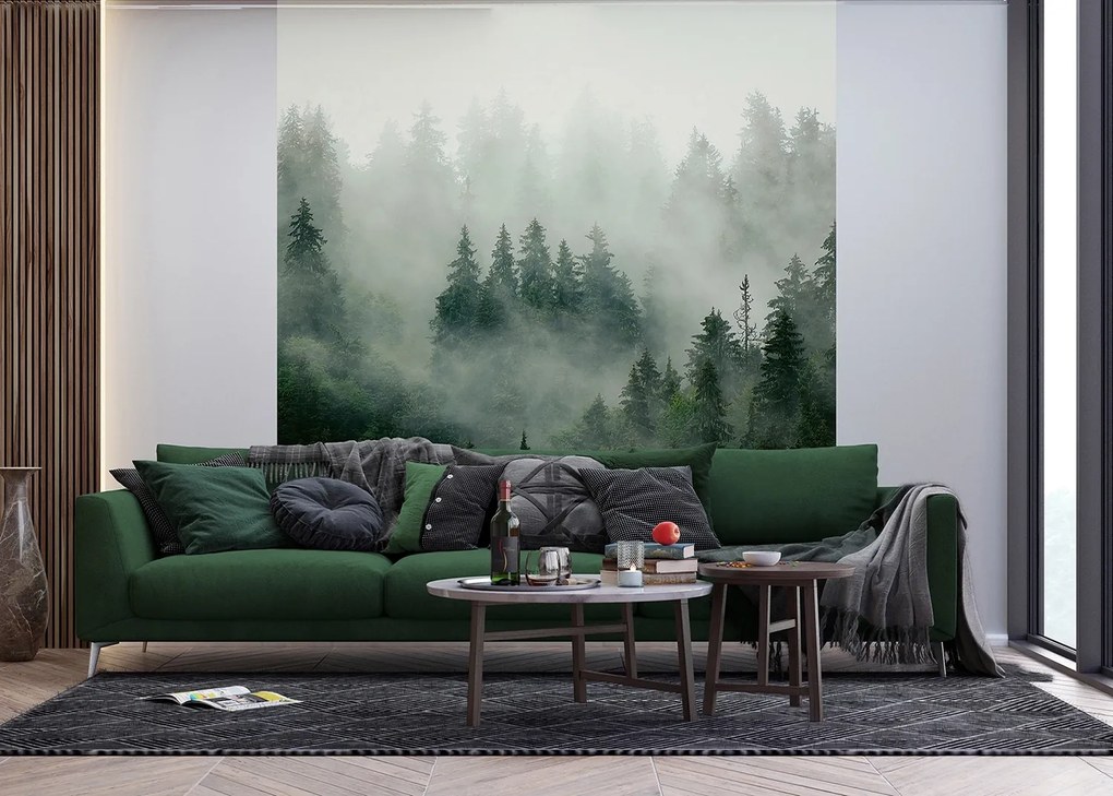 Vliesová fototapeta na zed' Lesní Mlha | 225 x 270 cm | DFT3P5903