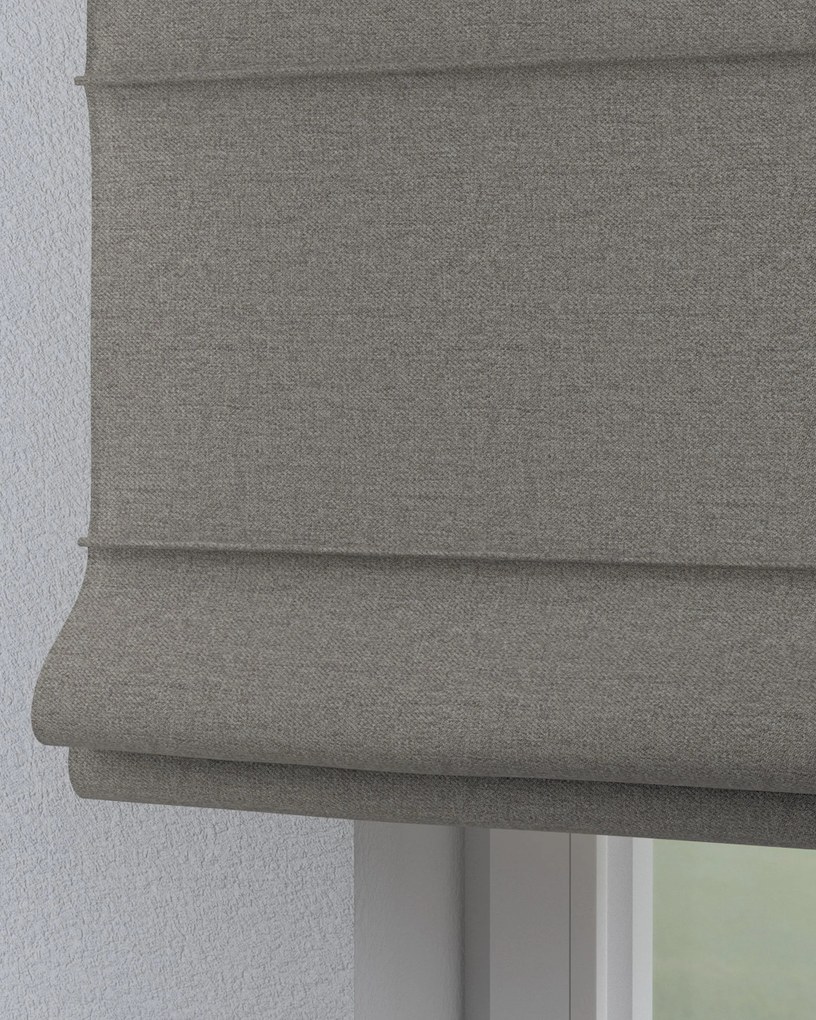 Římská roleta Torino barva šedá látka pletený vzor