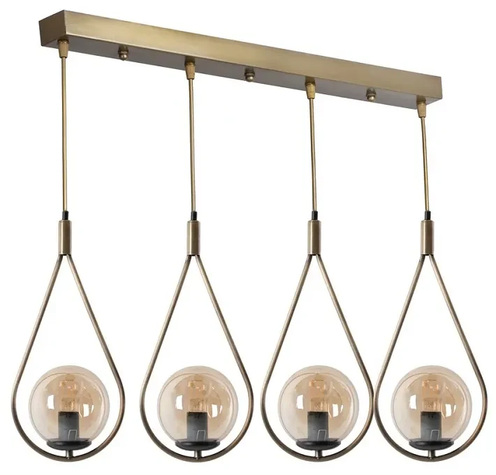 Designový lustr Abriella 65 cm měděný | BIANO