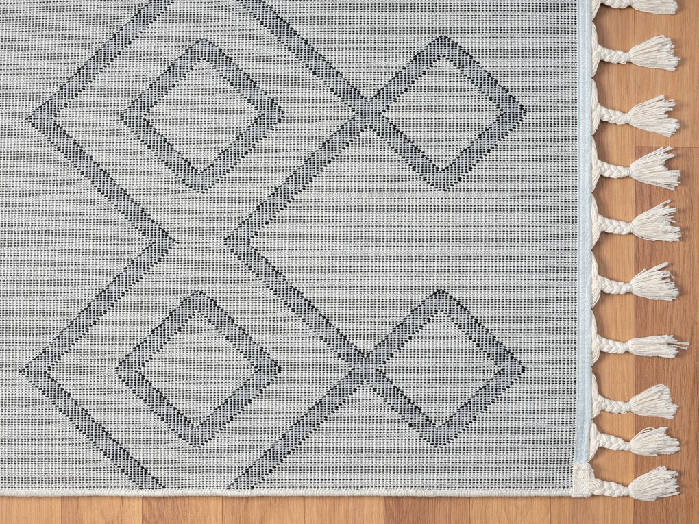 My Flair, Kusový koberec Moroccan Dream weiß, 190x240, černobílá, ložnice