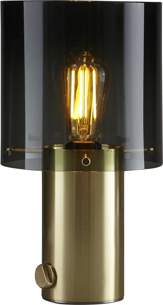 Stolní lampa Original BTC Walter size 2 (mosaz, antracitové sklo) FT588BR/AN