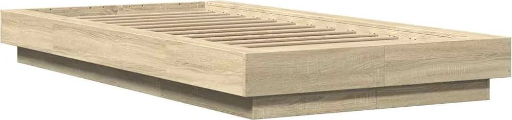 Rám postele dub sonoma 100 x 200 cm kompozitní dřevo 3281205