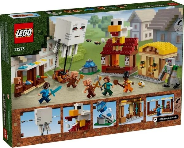 LEGO® Minecraft® 21273 Balón v podobě ďasa a útok na vesnici