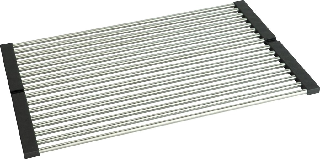 Deante příslušenství, skládací odkapávač pro Deante kuchyňské dřezy 470x300 mm, černá-ocelová, DEA-ZZH_02NM
