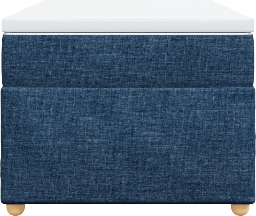 Box spring postel s matrací modrá 80x200 cm textil 3285337