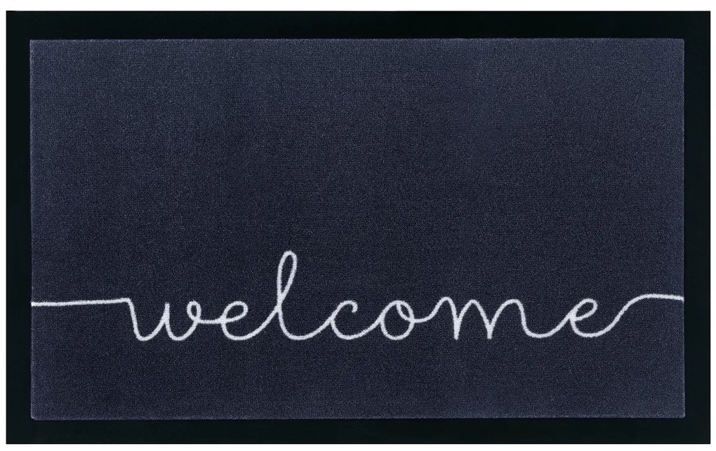 Hanse Home Collection koberce Protiskluzová rohožka Printy 104512 Anthracite/Cream - 45x75 cm