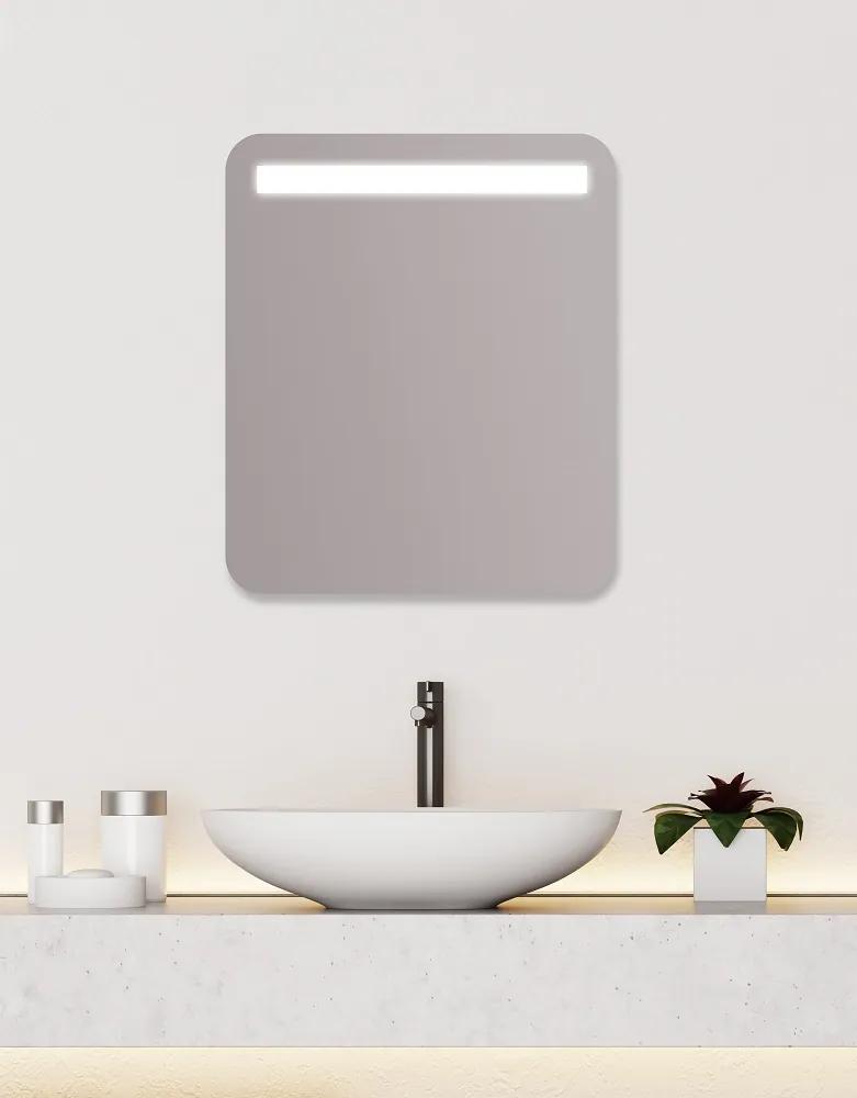 Amirro Zrcadlo se zaoblenými rohy a s LED osvětlením do koupelny, na zeď a na chodbu 411-422