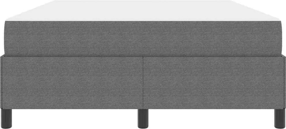 Rám postele s matrací Světle šedá 140 x 200 cm textil 3399125