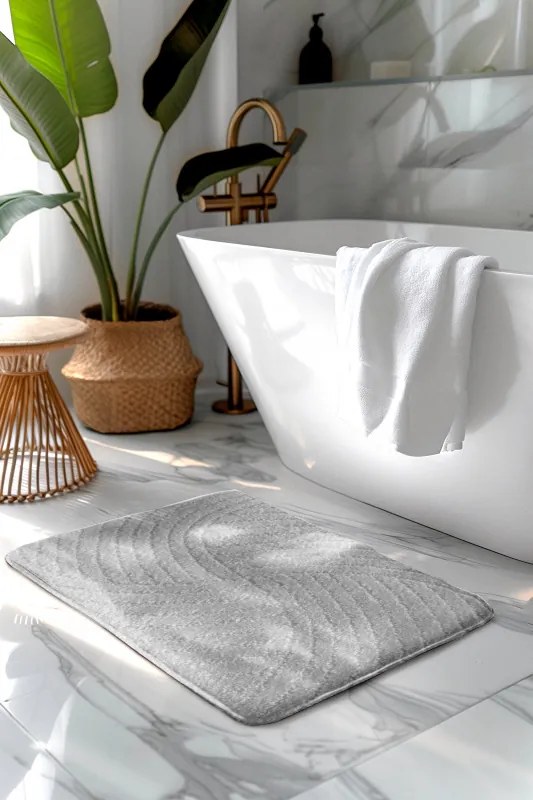 Ervi koupelnová předložka CTN světlé šedá Comfort, 2 set