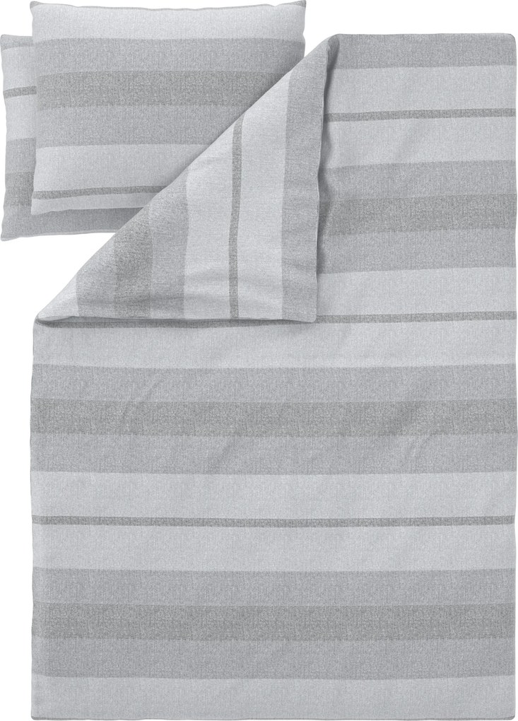 Livarno® Ložní povlečení Renforcé, 220 x 240 cm, 70 x 90 cm (bílá/šedá)