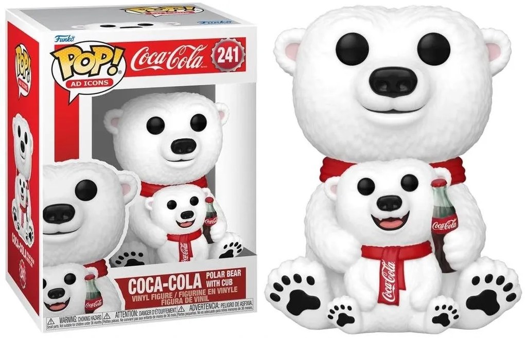Funko pop! coca cola polar bear with cub