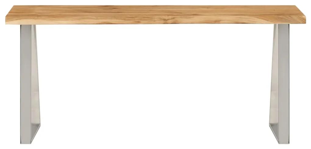 Lavice s živou hranou 105 cm masivní akáciové dřevo,  372755